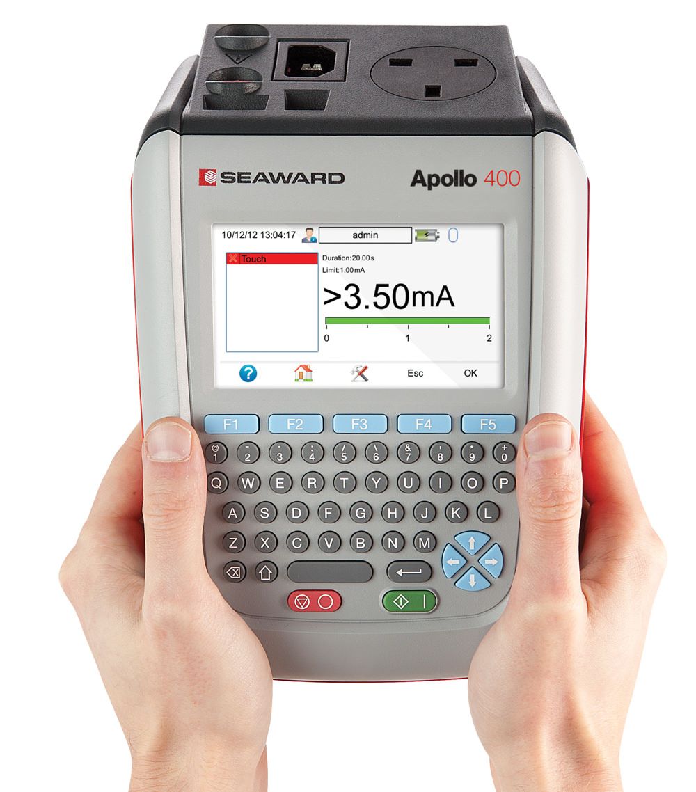 Seaward Apollo 400 downloading PAT tester