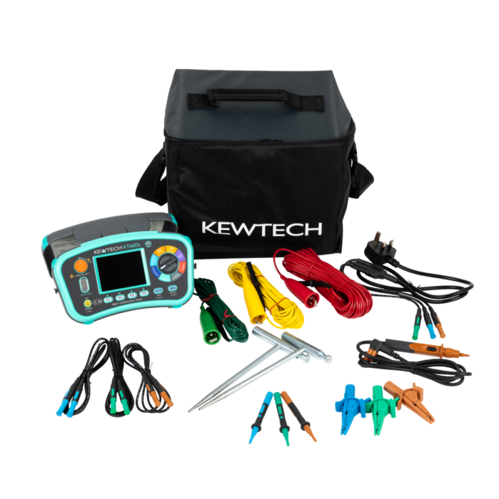 Kewtech KT66ET Comprehensive Multifunction Tester w. Earth Spike Kit